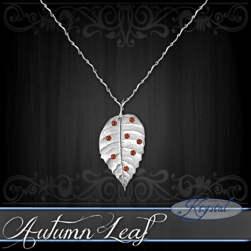 Second Life Marketplace - :::Krystal::: Autumn Leaf - Necklace ...
