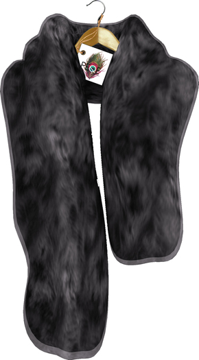 Second Life Marketplace - PEQE - Big Fur Neck Stole_Grey