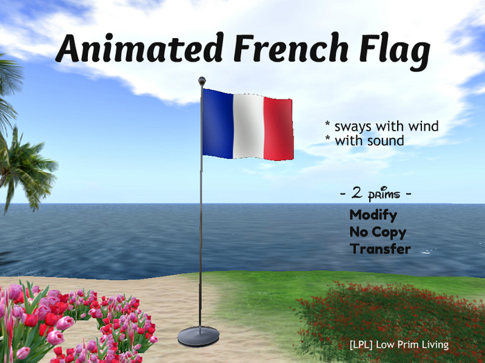 Second Life Marketplace - Animated French Flag - France flag ...