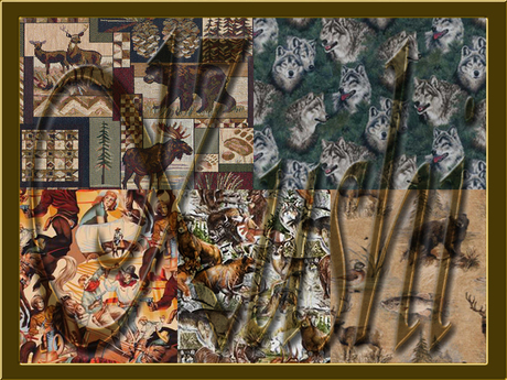 Second Life Marketplace - Rustic Scenes Collection Fabric Seamless ...