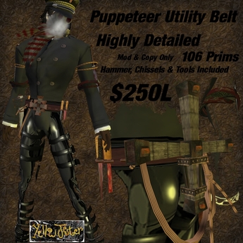 Second Life Marketplace - ::Yellow JesteR:: Flesh Puppeteer Utility Belt