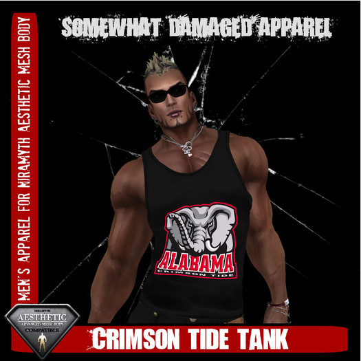 Second Life Marketplace - SDA - Tank - Tide - (AESTHETIC MALE MESH BODY ...