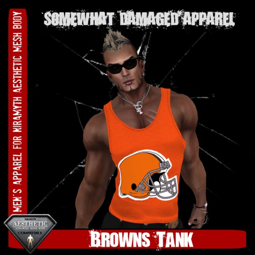 Second Life Marketplace - SDA - Tank - Browns - (AESTHETIC MALE MESH ...