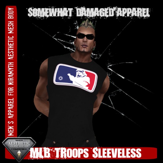 Second Life Marketplace - SDA - Sleeveless - MLBTroop - (AESTHETIC MALE ...