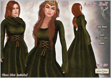 Second Life Marketplace - [V/W] Lady Bell Dress Teal (box)