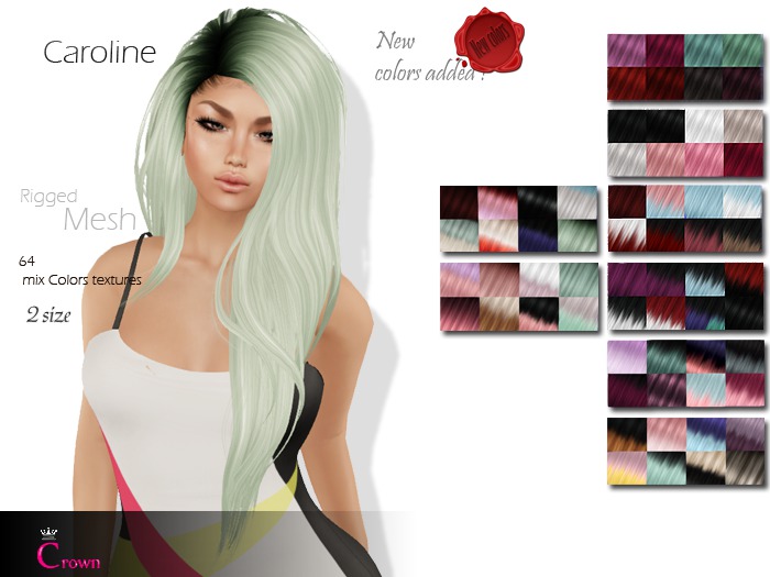 Second Life Marketplace - .::Crown::. Caroline colors