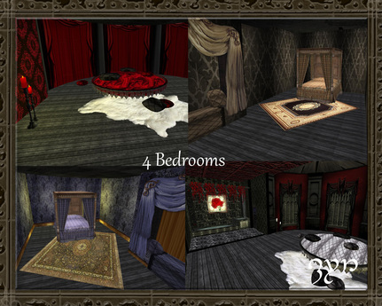 Second Life Marketplace - Zyn ~ Mysterious Rose Castle FOOTPRINT