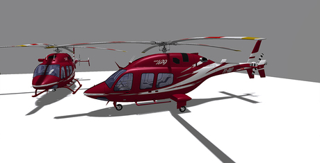 Second Life Marketplace - Paint for Bell 429 *S&W* V3.1-Wind-S-Red(Box)
