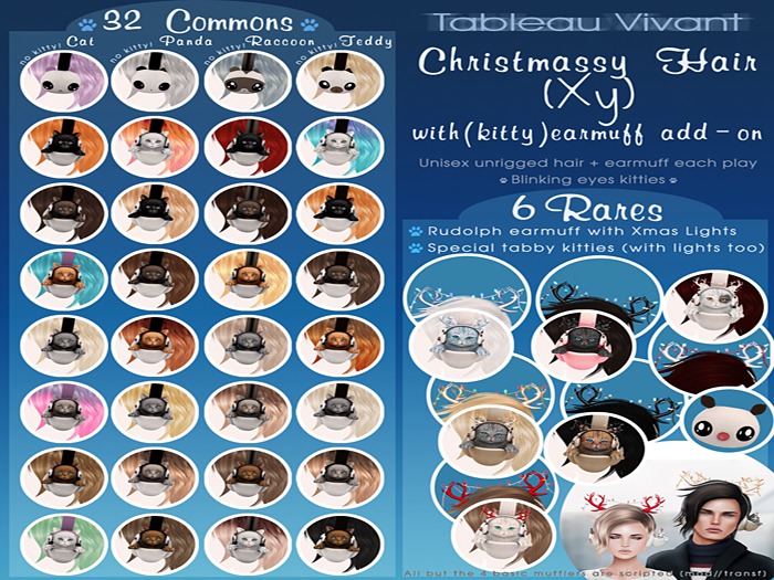Second Life Marketplace - ~Tableau Vivant~ Xy Funky#12 // Panda - White ...