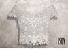 Second Life Marketplace - ISON - lace crop top (white)