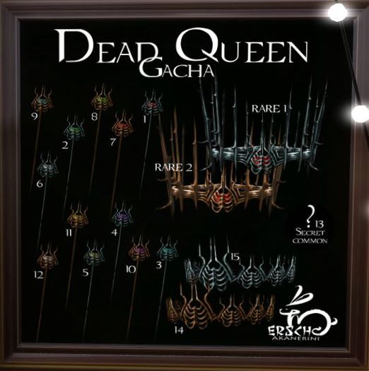 Second Life Marketplace - 11.ERSCH - Dead Queen Pin Heart M/Y