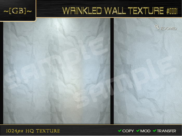 Second Life Marketplace - ~ [GB] Textures HQ ~ 00164 - Wrinkled Wall ...