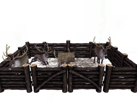 Second Life Marketplace - LOVE - REINDEER STABLE-100% MESH - INCLUDING ...