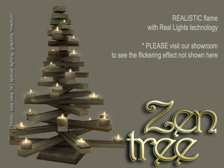 Second Life Marketplace - The Zen Candle Tree & Candles collection