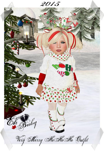 Second Life Marketplace - EH Baby ~ Very Merry HoHoHo Outfit