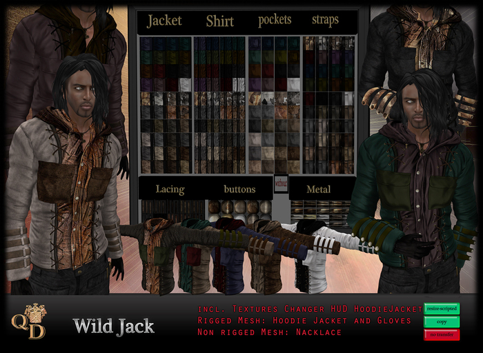 Second Life Marketplace - Wild Jack Hoodie Jacket