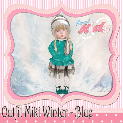 Second Life Marketplace - [Vk!] Outfit Miki Winter-Blue