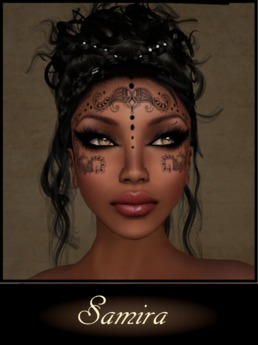 Second Life Marketplace - Samira Face Tattoo Set / Arabic Tattoo by ta7am