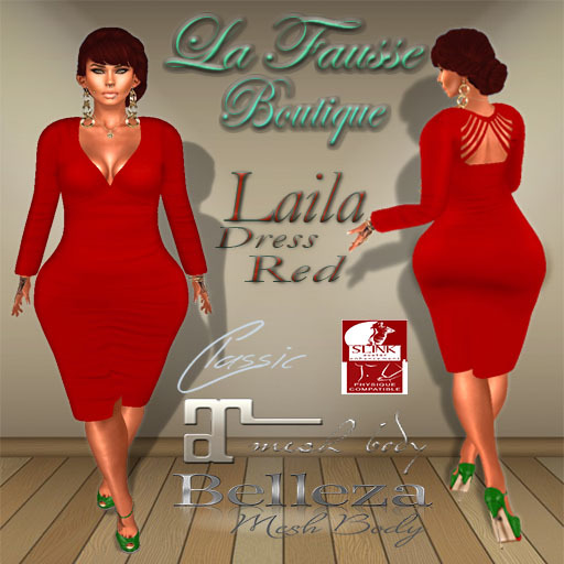 Second Life Marketplace - Laila Red Dress