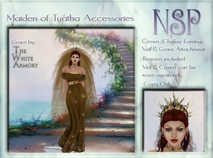 Second Life Marketplace - [MUSE] Maiden of Tuatha - Gold pk hud
