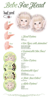 Second Life Marketplace - Bebe Fae Mesh Head