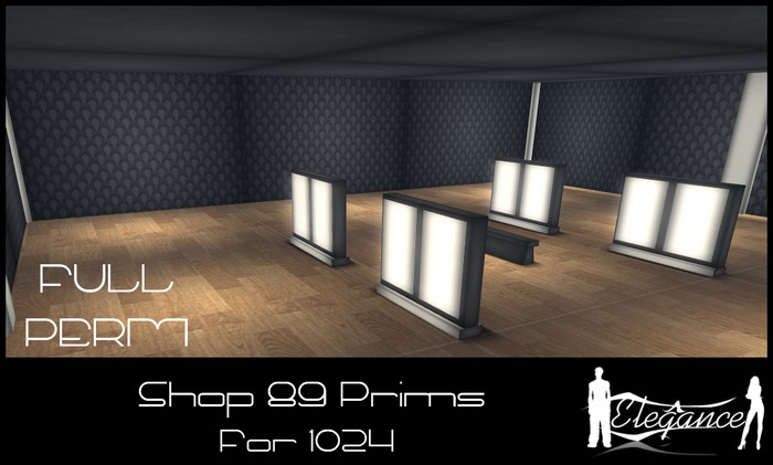 Second Life Marketplace - {Elegance} Shop 89prims For 1024 Full perm