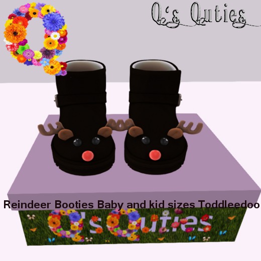 Second Life Marketplace - **Q** Boots Reindeer Black