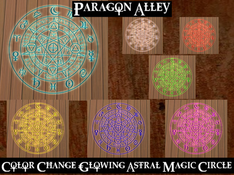 Second Life Marketplace - *PA* Color Change Glowing Astral Magic Circle
