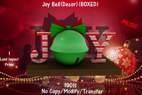 Second Life Marketplace - Joy Bell(Decor)(BOXED)