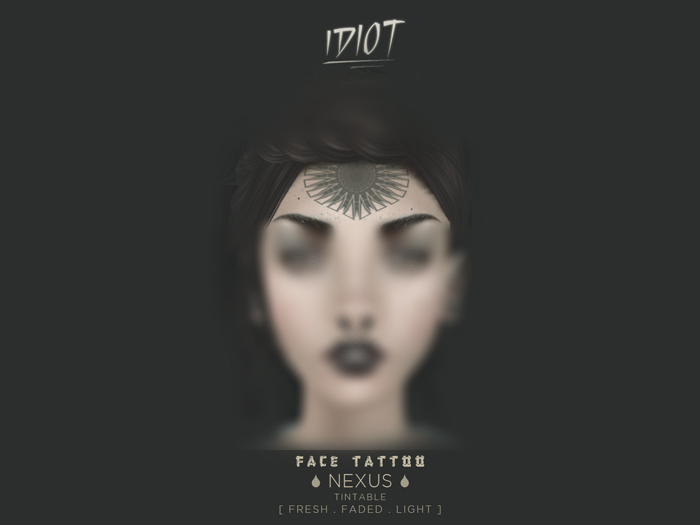 Second Life Marketplace - . idiot . NEXUS Face Tattoo