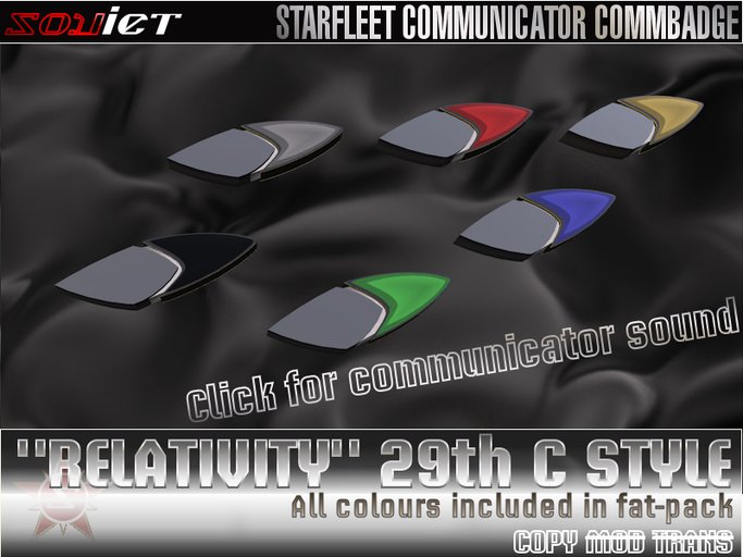 Second Life Marketplace - Starfleet Communicator 29th Century Comm ...
