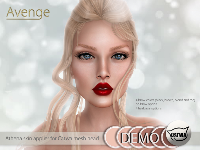 Second Life Marketplace - [Avenge] Athena skin applier for Catwa mesh ...