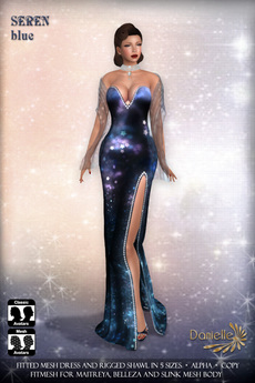 Second Life Marketplace - DANIELLE Seren Blue / also for Mesh Body