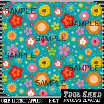Second Life Marketplace - Tool Shed - Happy Spring Fabrics - Floral