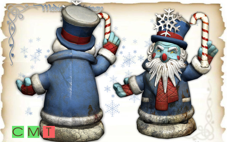 Second Life Marketplace - [MF] Mesh frosty winter dwarf with candy cane ...
