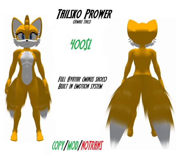Second Life Marketplace - [.:LD:.] Tailsko Prower avatar