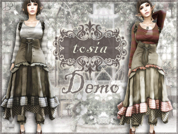Second Life Marketplace - !gO! Tosia Top & skirt - DEMO
