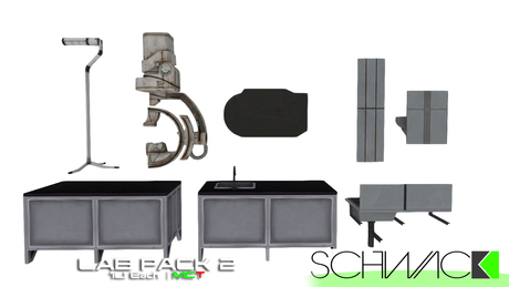 Second Life Marketplace - . S C H W A C K ~ SciFi ~ Lab Pack 2