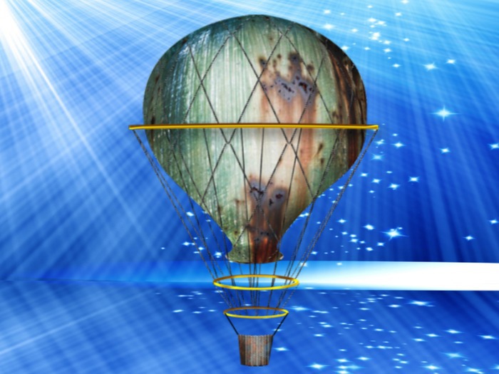 Second Life Marketplace - Steampunk Rusty Hot Air Balloon