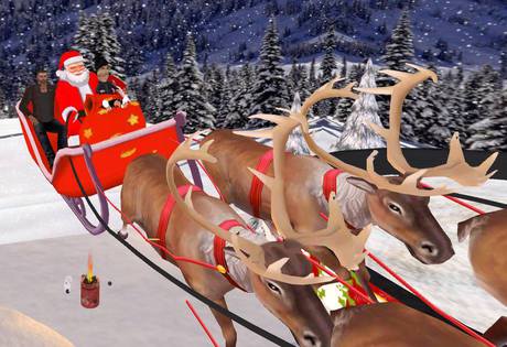Second Life Marketplace - santa and his sleigh
