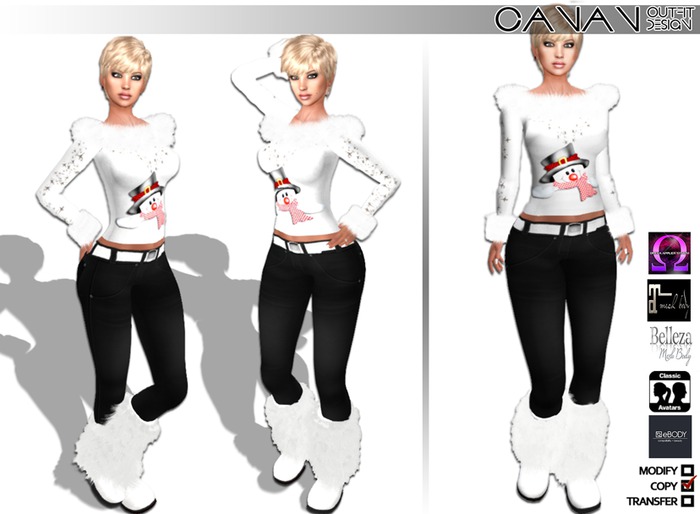 Second Life Marketplace Canan Outfit Snowy Dream01