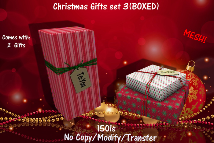 Second Life Marketplace - Christmas Gifts set 3(BOXED)