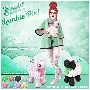 Second Life Marketplace - ~silentsparrow~ (Pink) Lambie Pie - Musical ...