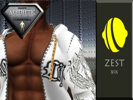 Second Life Marketplace - ZEST MAN AESTHETIC BLING THUG LIFE HOODIE BOXED