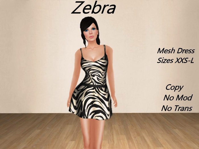 Second Life Marketplace - Zebra Demo
