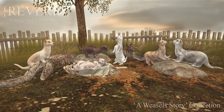 Second Life Marketplace - {Reverie} 'A Weasels Story' - Albino Gang! [RARE]