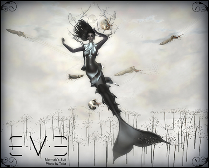Second Life Marketplace - ETHEREAL Mermaid Suit Silver