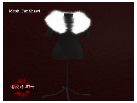 Second Life Marketplace - *Rebel Fire* Fur Shawl