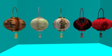 Second Life Marketplace - JAPANESE LAMPS (boxe)
