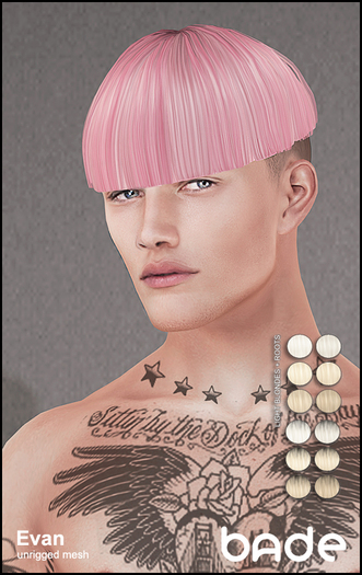 Second Life Marketplace - [bade] Evan LIGHT BLONDES